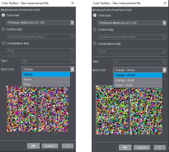 Formes test MultiColor