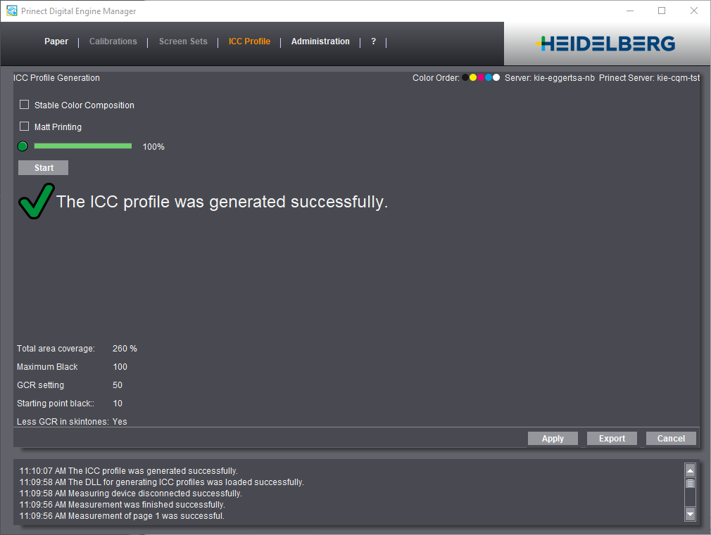 Generar un nuevo perfil ICC