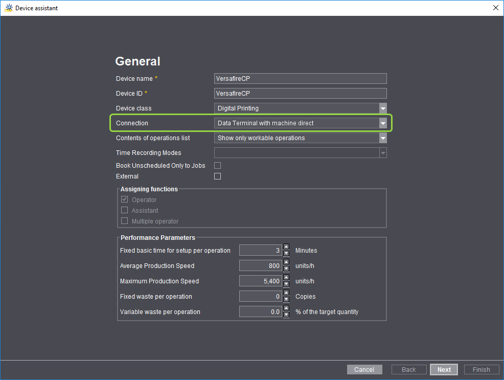 Terminal de impressão digital