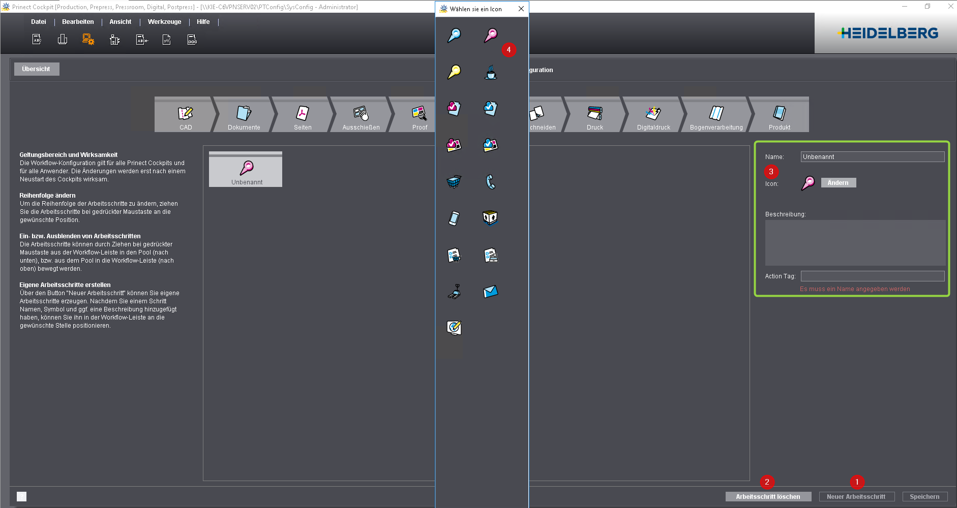 Administration - Workflow-Konfiguration