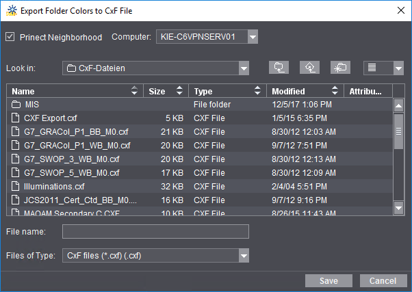 Central Color Database
