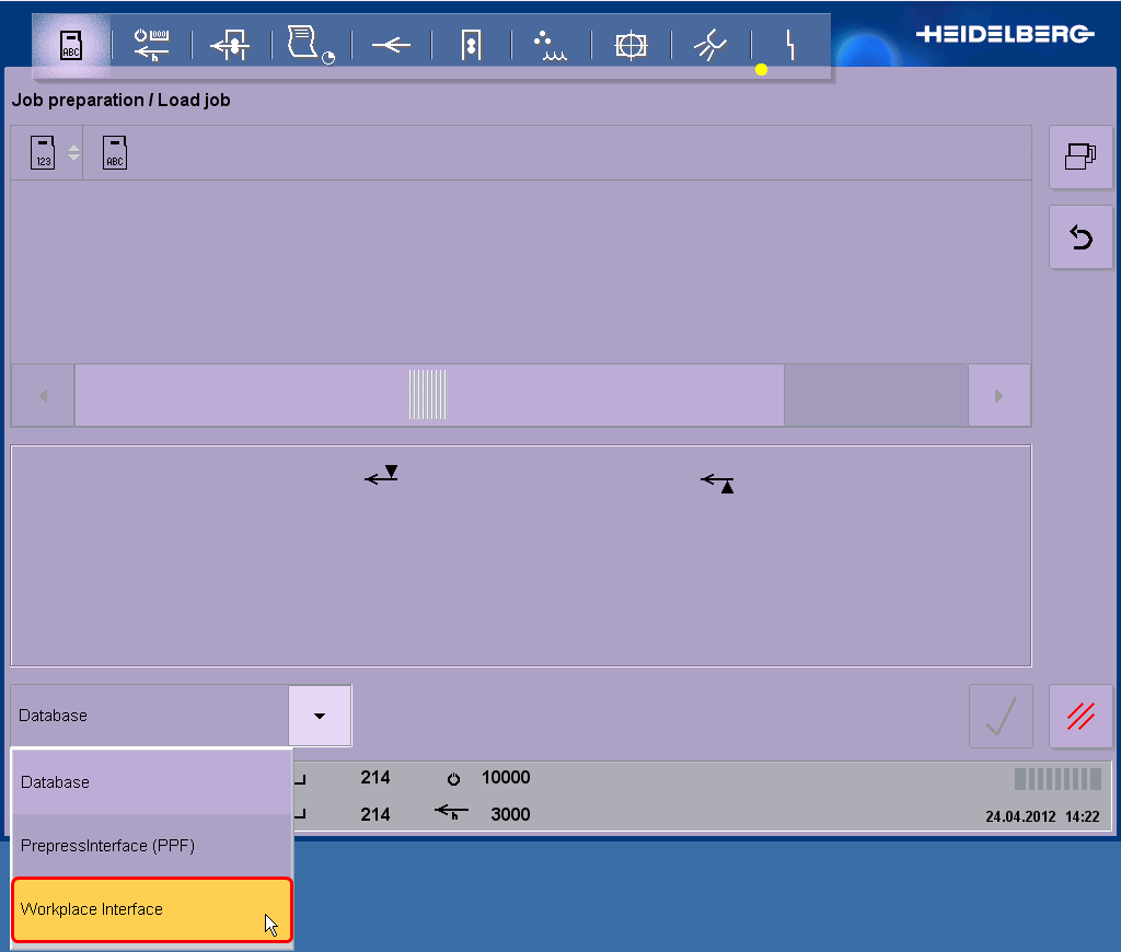 Connecting a Prinect CP2000 Center Press