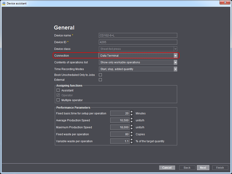 Import "Cost centers" (Devices, Cost Centers and Actions)