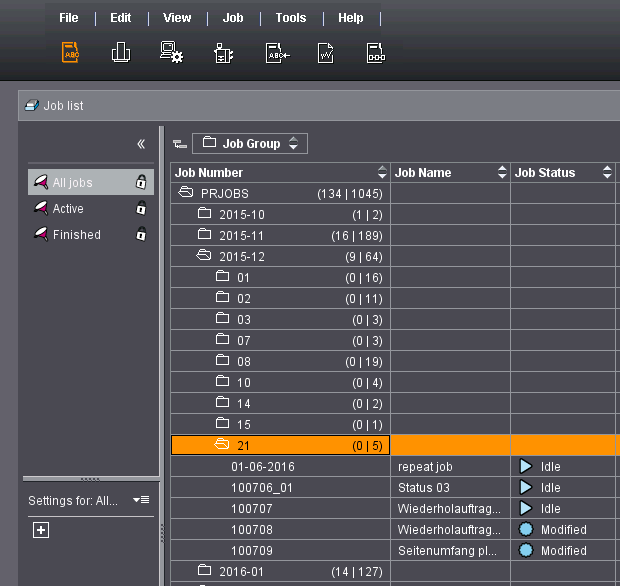 "Folder Structure" Tab