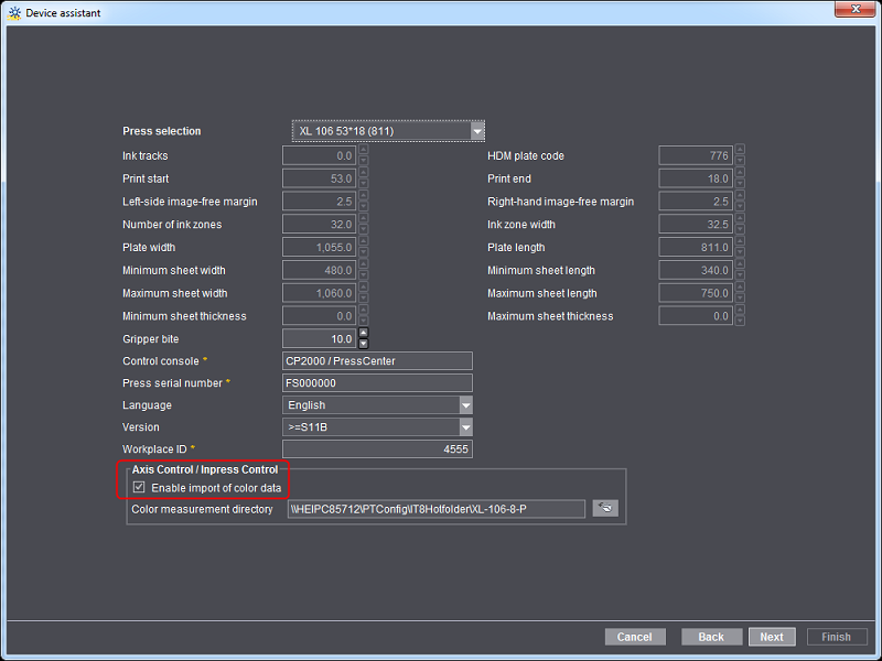 Crear máquina de imprimir a través de CDM