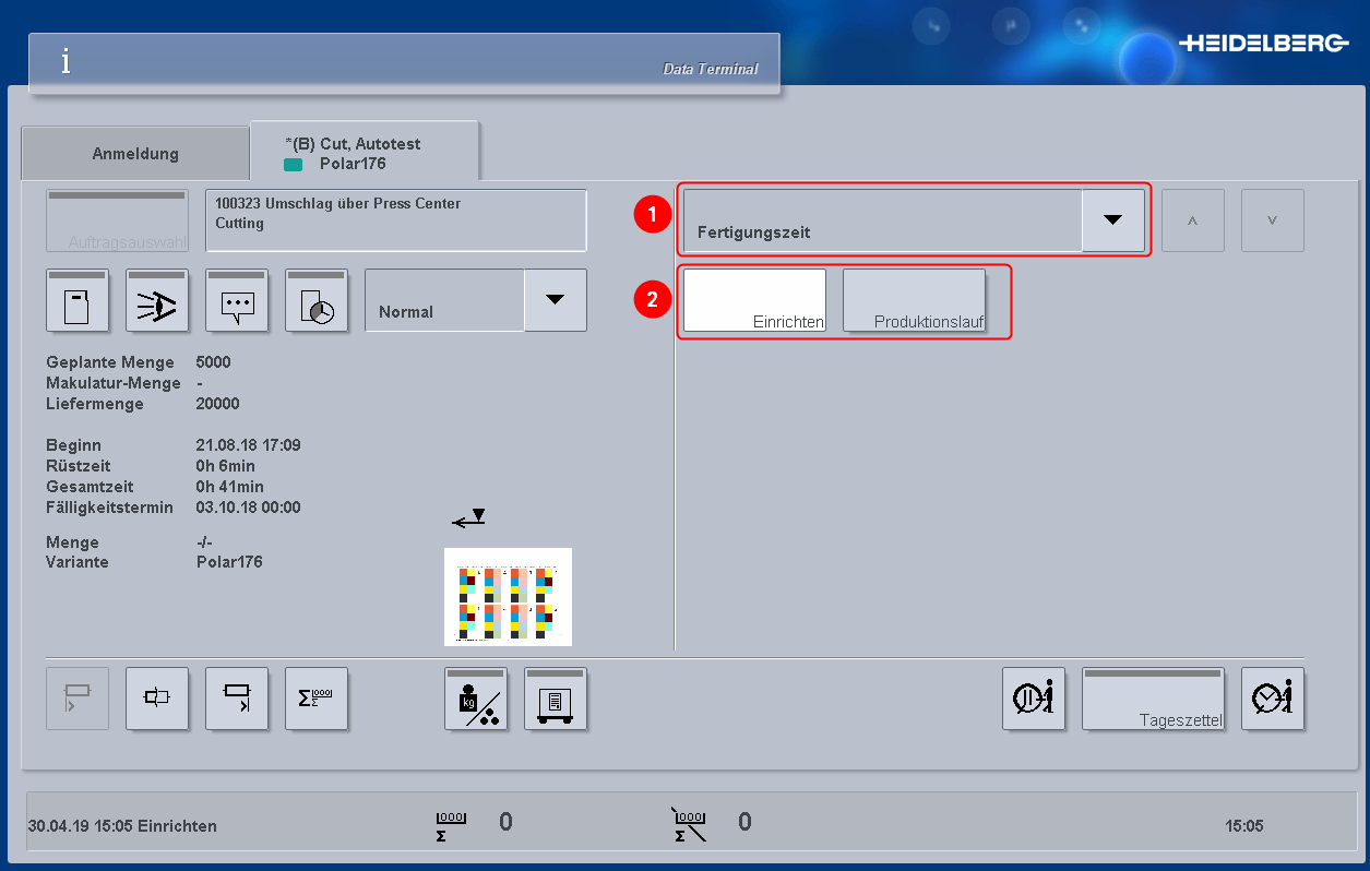 Arbeitsvorgang (BDE-Meldungen)