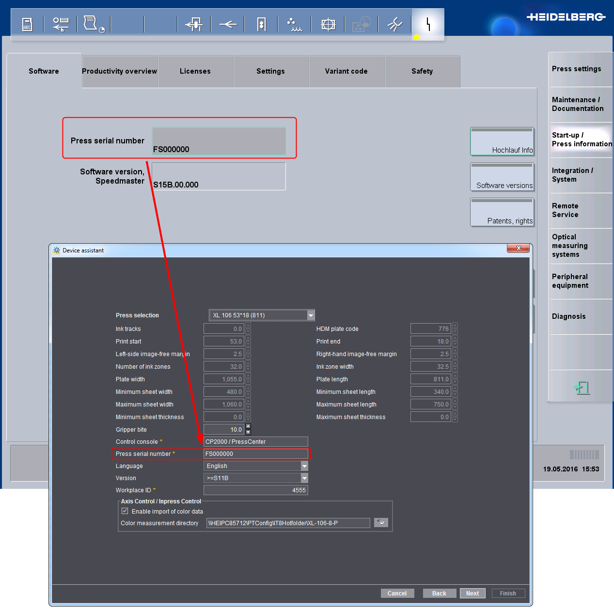 Set up Connection for Sending Color Data