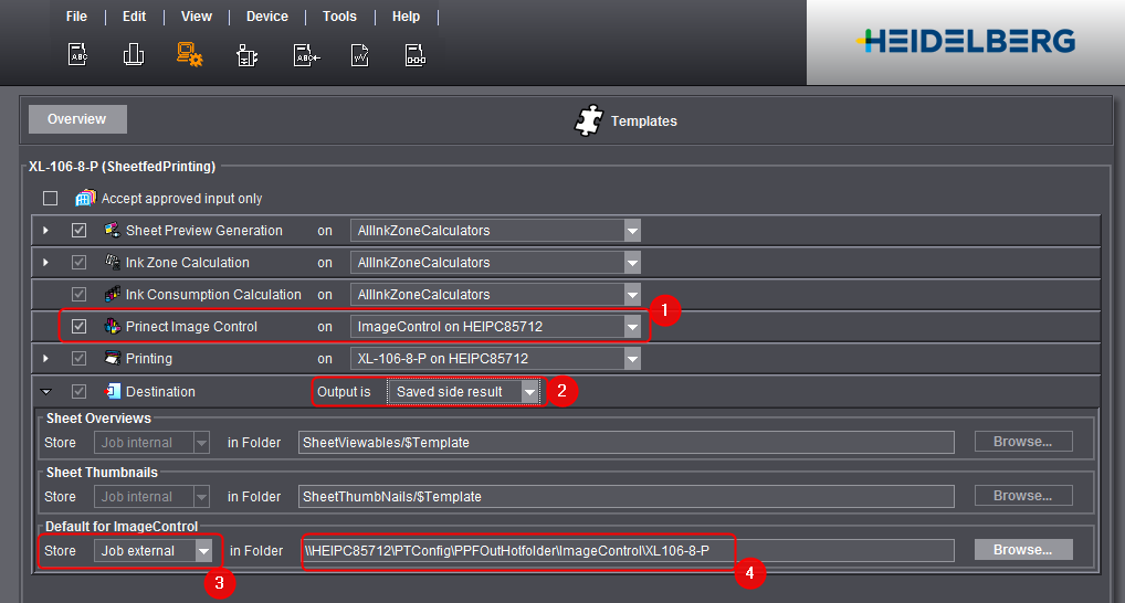 配置发送 PPF 预设数据连接