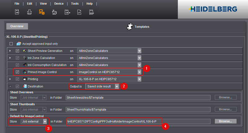 配置发送 PPF 预设数据连接